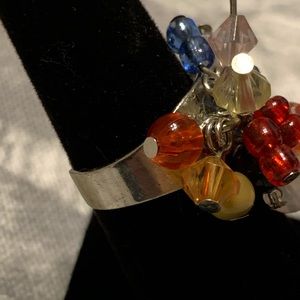 Jewelry | Dangling Multi Color Beaded Ring Extendable | Poshmark